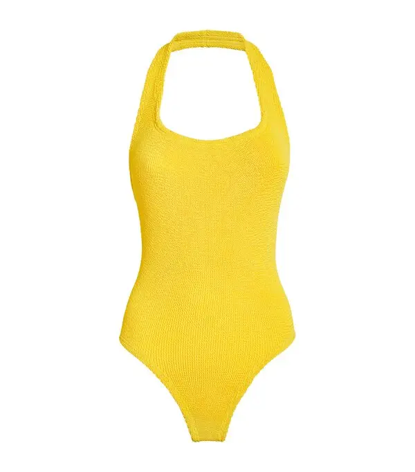 Hunza G Halterneck Sandy Swimsuit - Yellow
