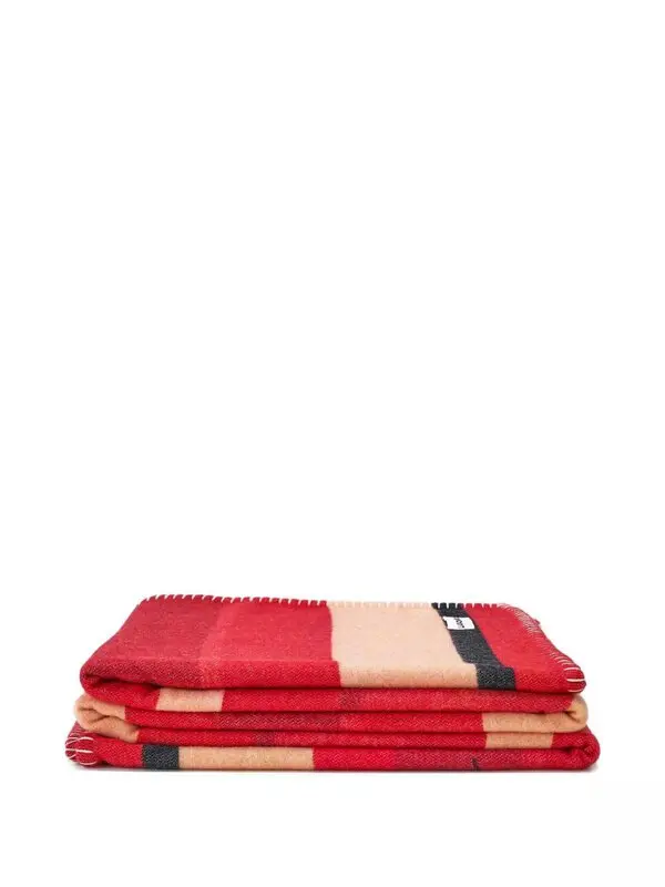 LAGOMORO Moonrise Striped Animal-print Blanket