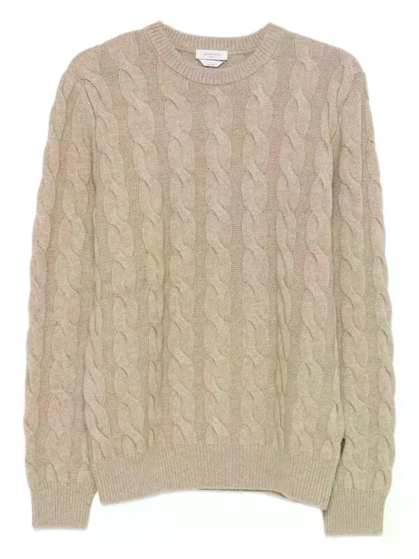 Jacob Cohen Long Sleeve Cable Knit Sweater
