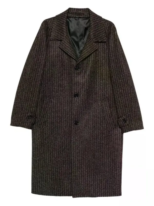 LES HOMMES Houndstooth Pattern Coat