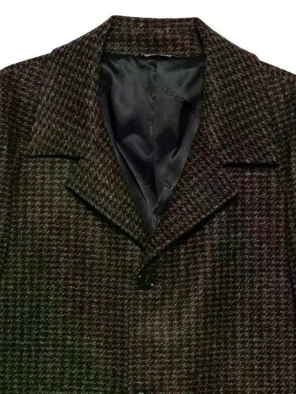 LES HOMMES Houndstooth Pattern Coat