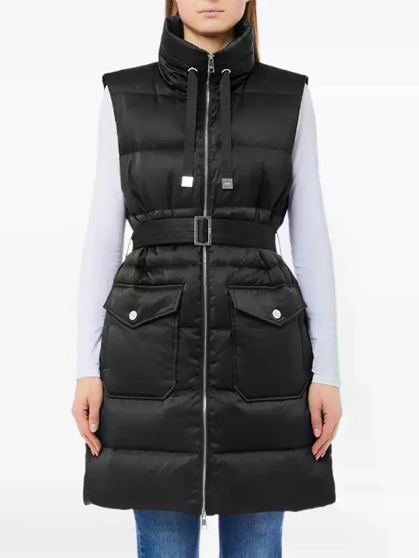 Liu Jo Belted Padded Long Gilet