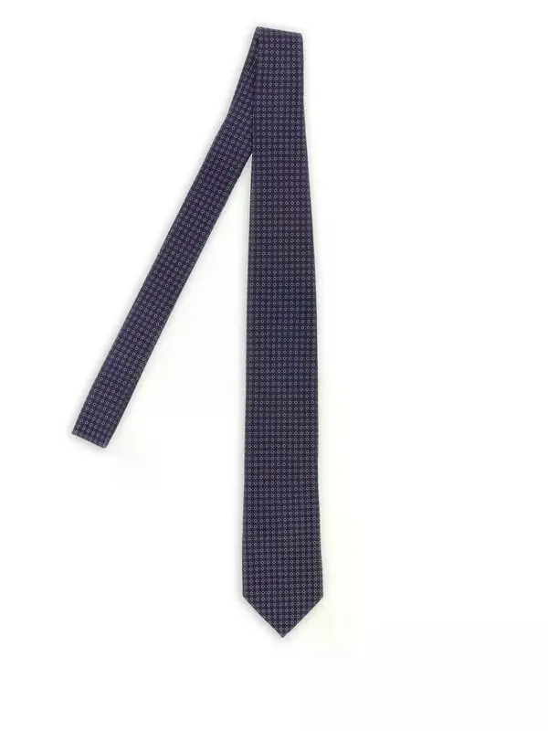 Pal Zileri Patterned Jacquard Standard Tie - Purple