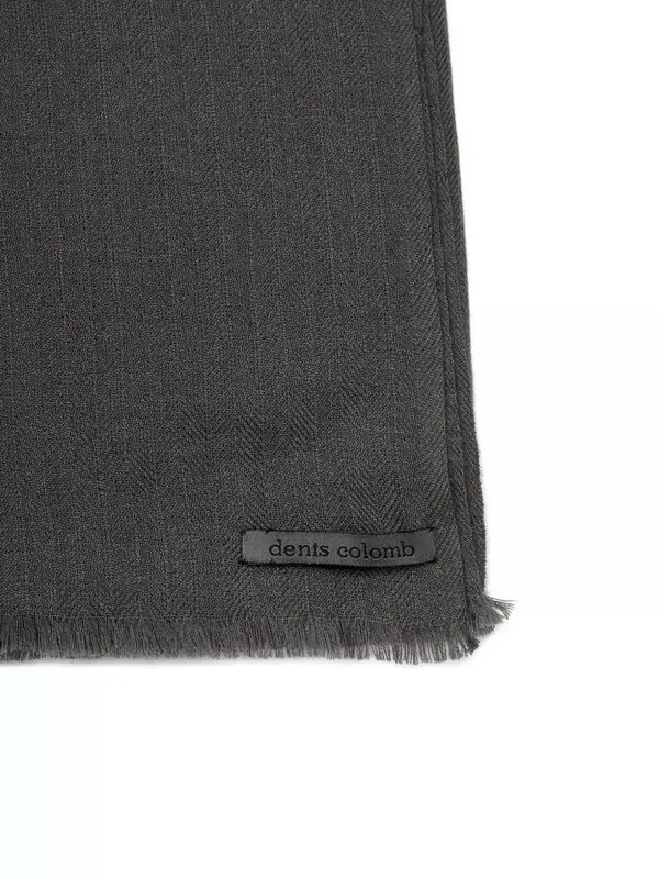 Denis Colomb Fringed Kasumi Scarf - Grey