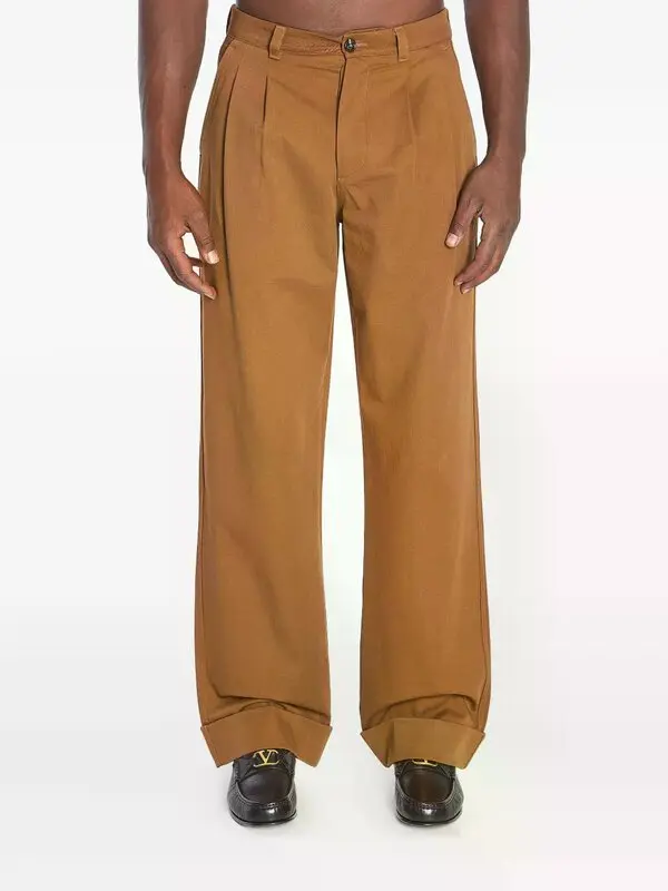 Valentino Garavani Vlogo Signature Trousers - Brown