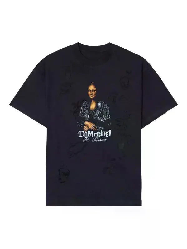 DOMREBEL She Is Her Graphic-print T-shirt - Black