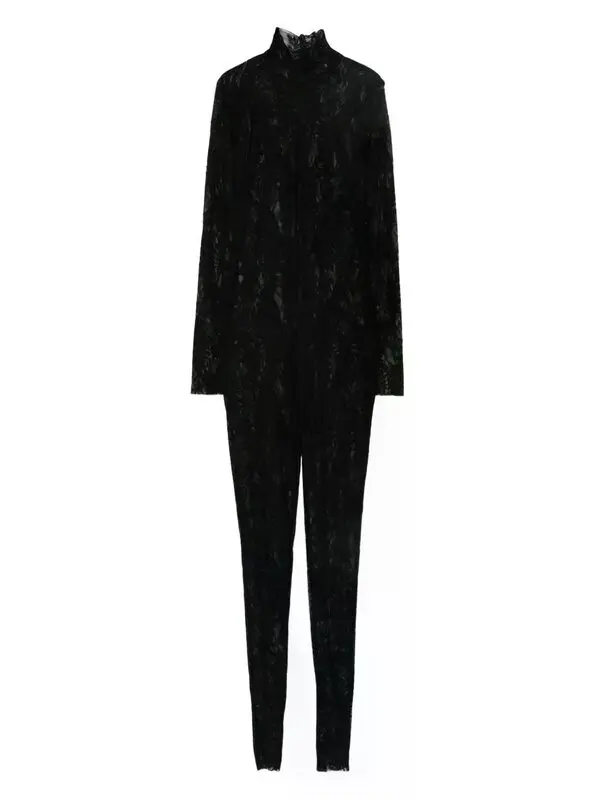 Norma Kamali Tuta High-neck Catsuit - Black