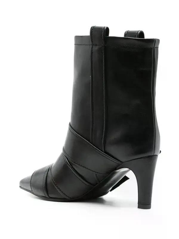 LELLA BALDI Buckled Ankle Boots