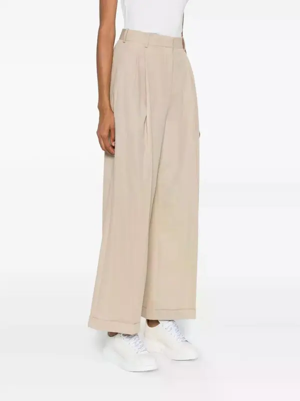 Loewe Pleated Wide Leg Trousers
