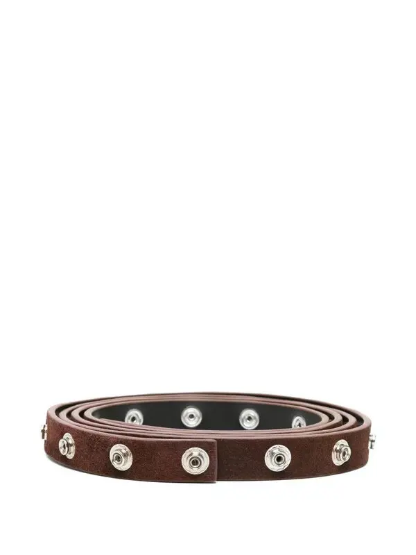 Attico Studded Belt - Brown
