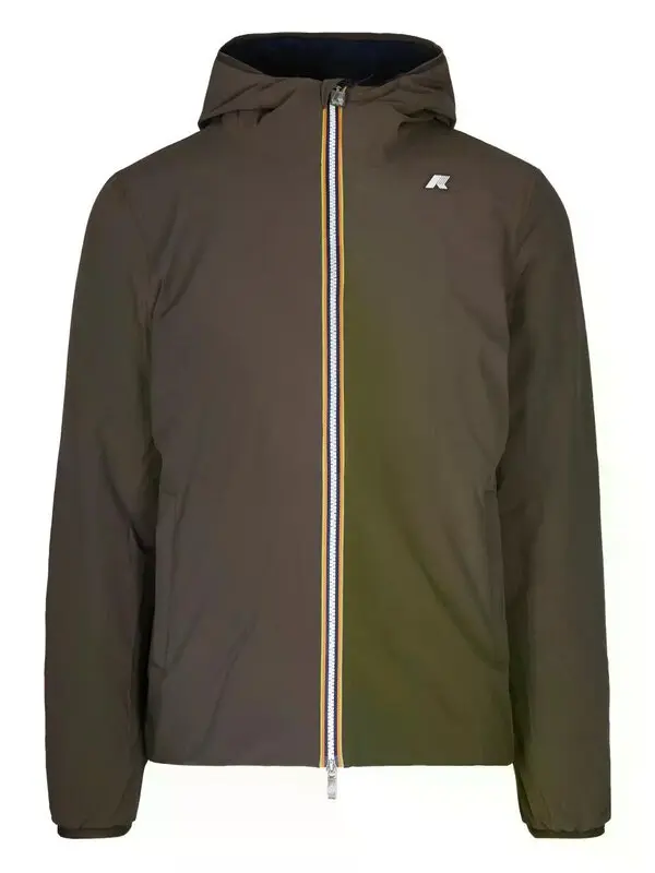 K-WAY Logo-detail Hooded Jacket