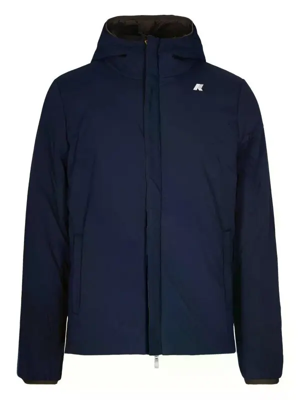 K-WAY Logo-detail Hooded Jacket