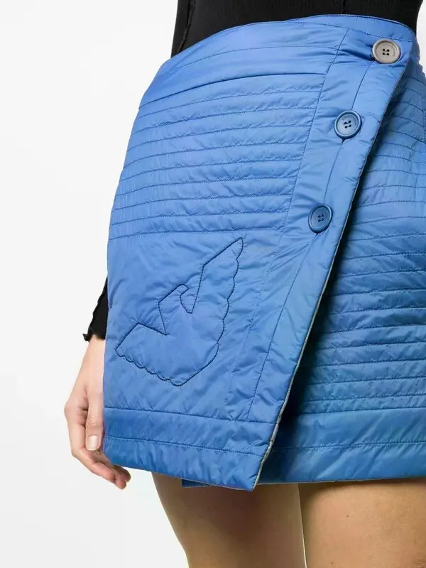 Emporio Armani Quilted Wrap Mini Skirt