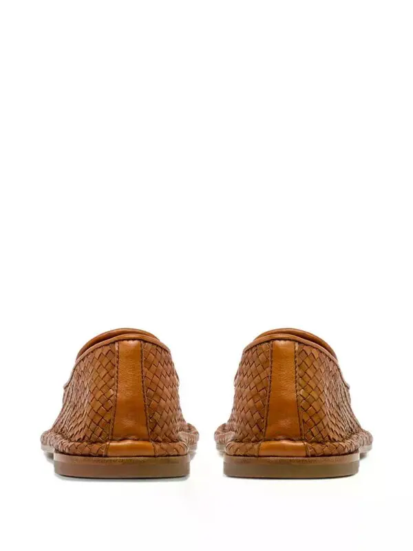 BUTTERO® Woven Leather Loafers