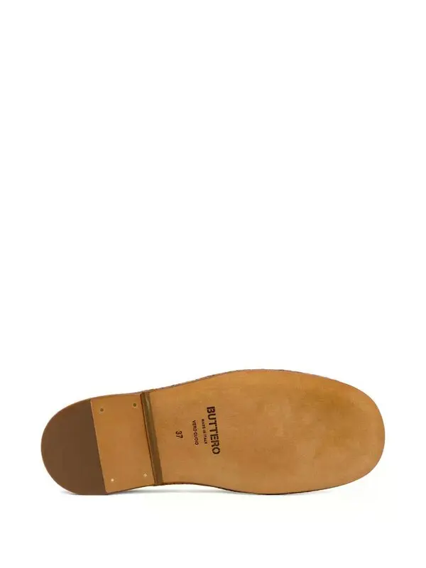BUTTERO® Woven Leather Loafers