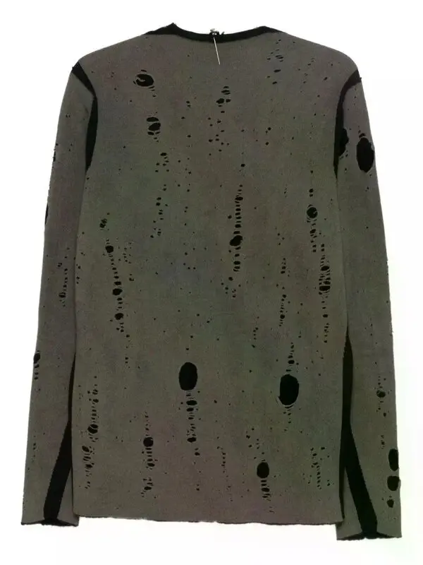 LABEL UNDER CONSTRUCTION Distressed-effect Jumper