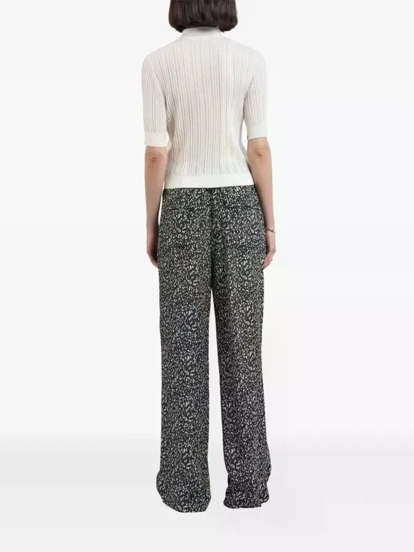 Maria Mcmanus Pointelle Polo Top
