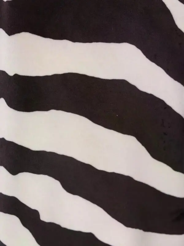 DURAN LANTINK Zebra Print Flared Trousers