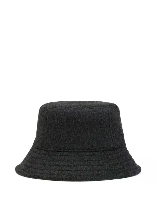 AMI Paris De Coeur Wool Bucket Hat - Grey
