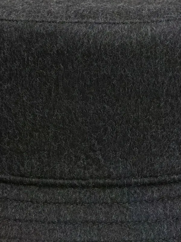 AMI Paris De Coeur Embossed Wool Bucket Hat