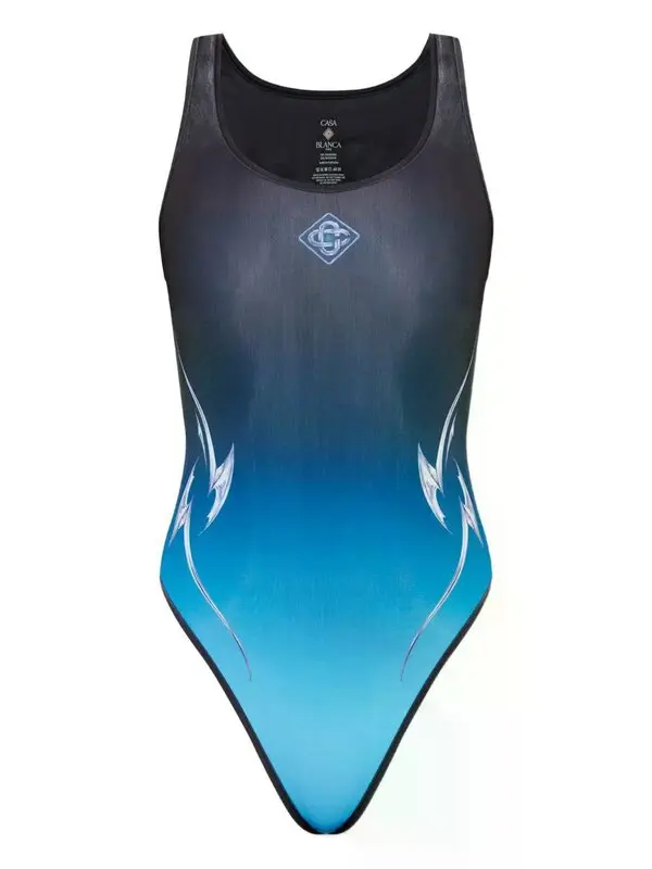 Casablanca Blades Swimsuit - Blue
