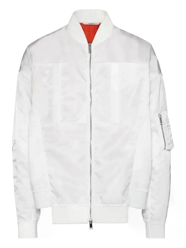 Valentino Garavani Panelled Zip-front Bomber Jacket