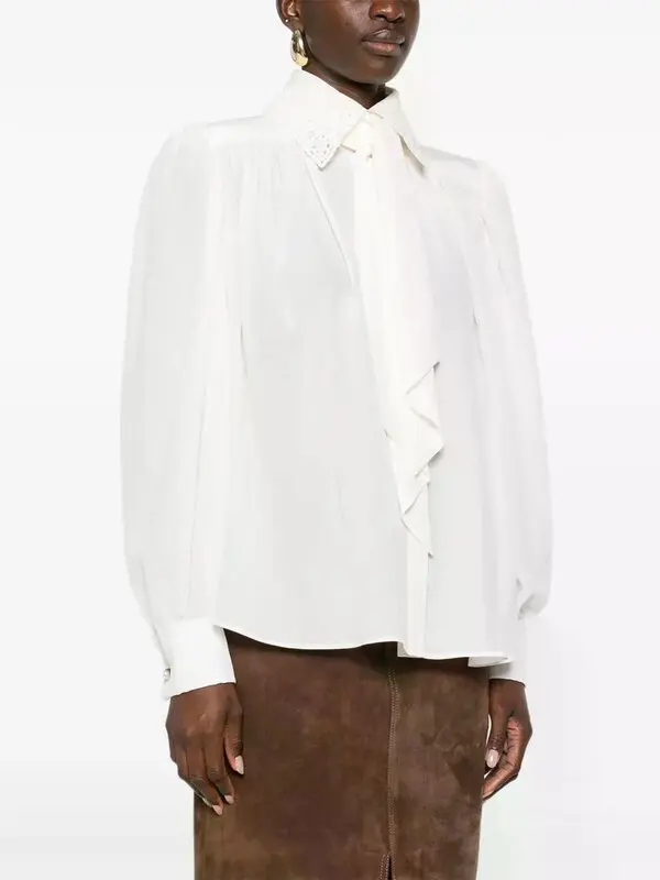 Chloé Lace-collar Shirt