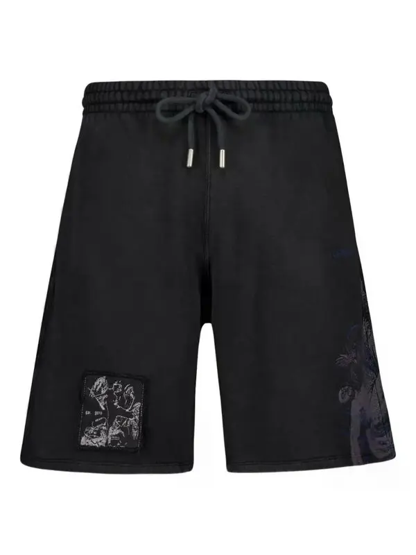 Off-White Embroidery Track Shorts