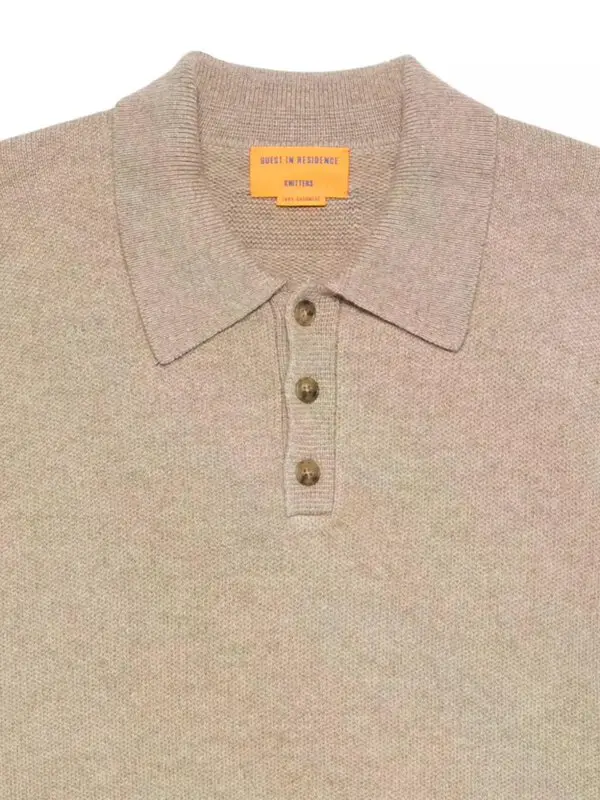 Guest In Residence Buttoned Polo Shirt