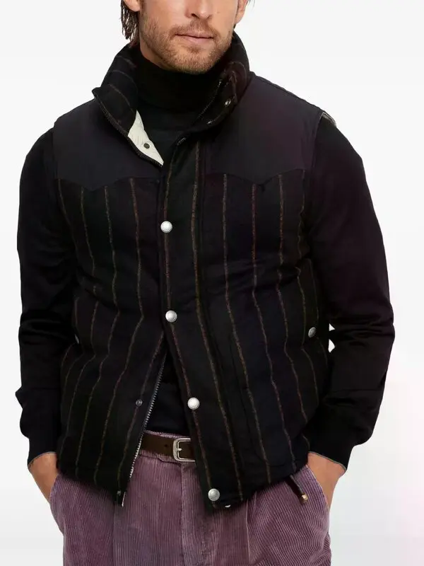 Brunello Cucinelli Striped Padded Gilet