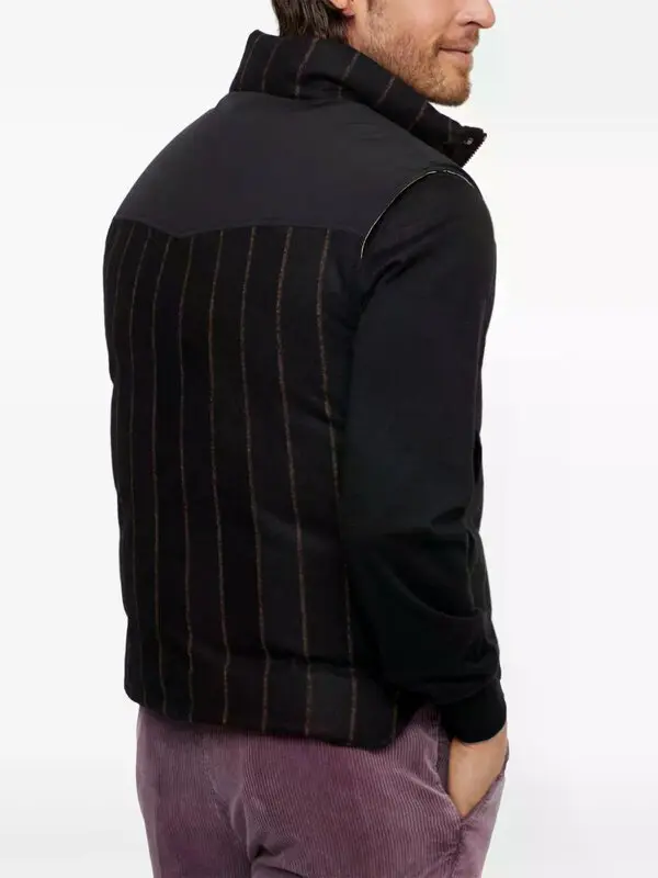 Brunello Cucinelli Striped Padded Gilet