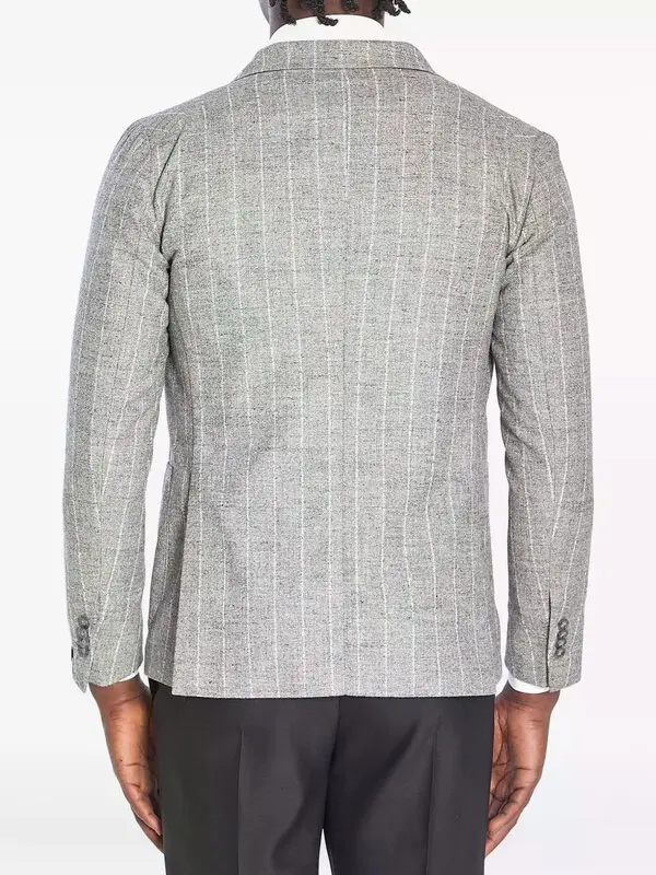 Tagliatore Montecarlo Pinstripe Double-breasted Jacket - Grey