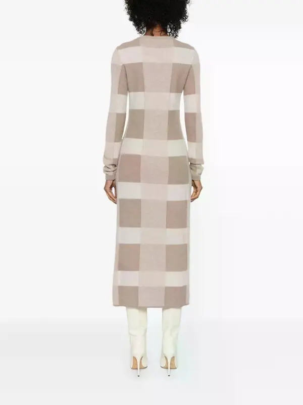 Emporio Armani Checked Midi Dress
