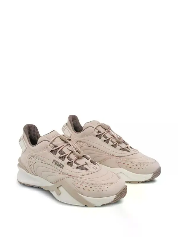 Fendi Suede Sneakers - Neutrals