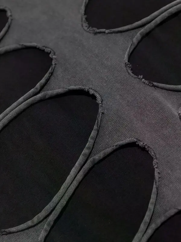 AVAVAV Cut-out Hooded T-shirt - Grey
