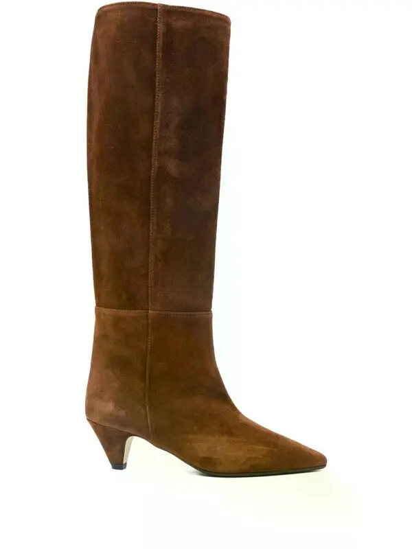 ANNA F. Pointed-toe Knee-high Boots