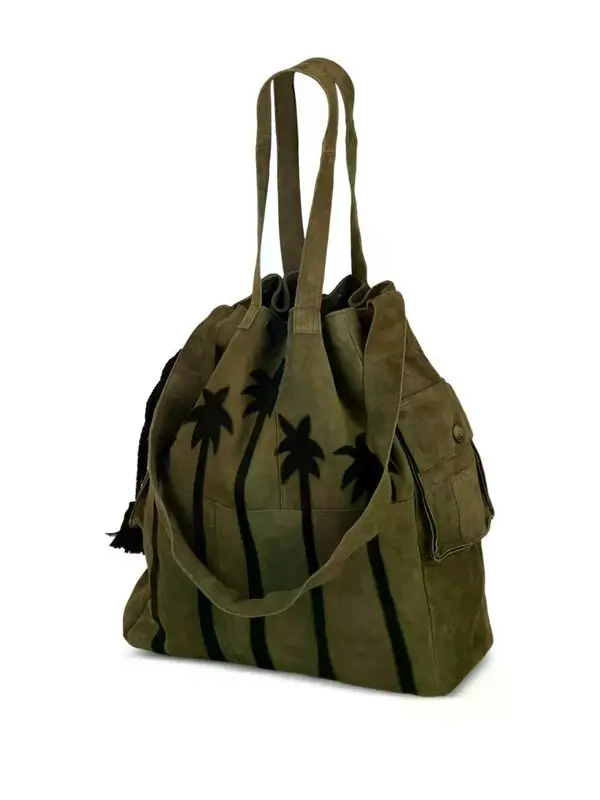 BAZISZT Palm Tree Suede Shoulder Bag