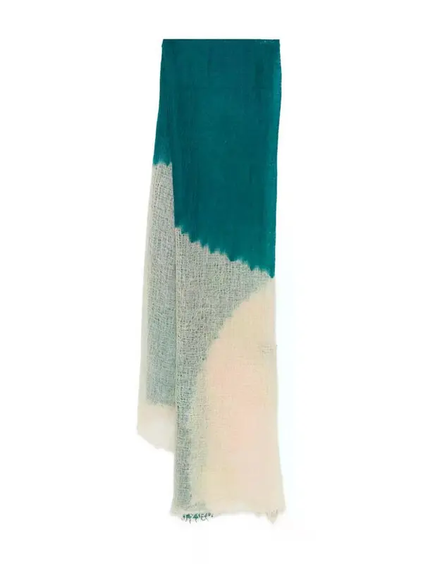 SUZUSAN Dip-dye Scarf - Neutrals