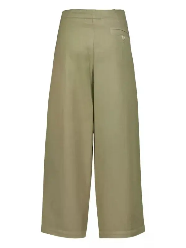 120% Lino Pleated Wide Leg Trousers