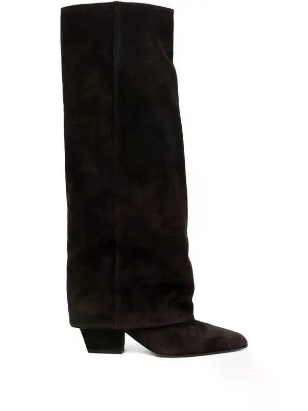 Paris Texas Pointed-toe Knee-high Boots