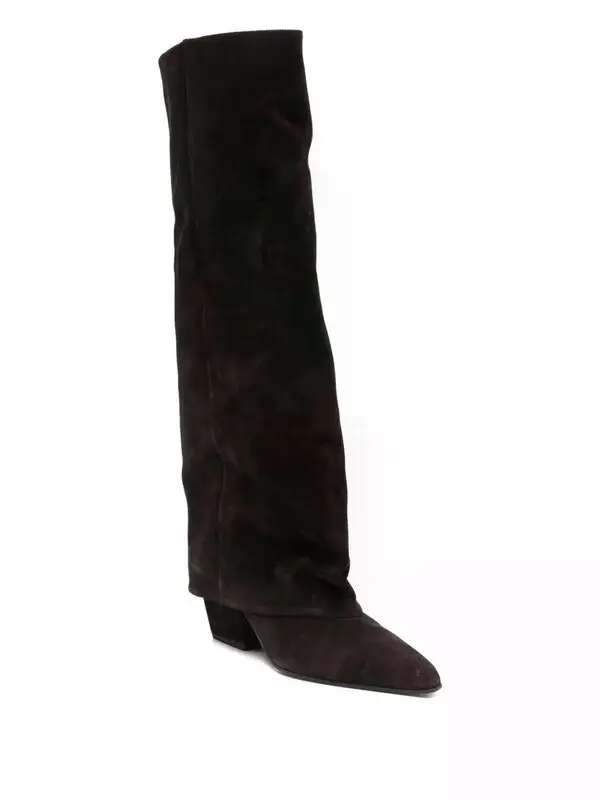 Paris Texas Pointed-toe Knee-high Boots