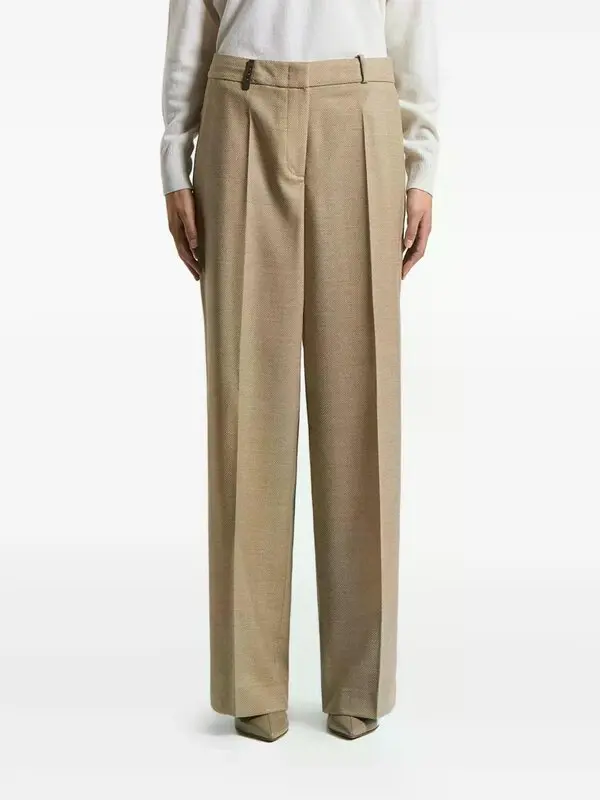 Peserico Herringbone Trousers