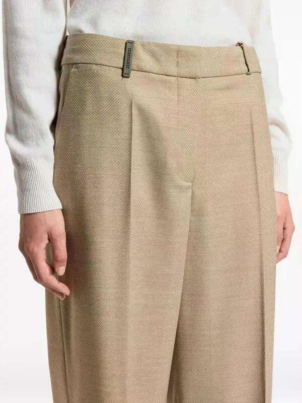 Peserico Herringbone Trousers