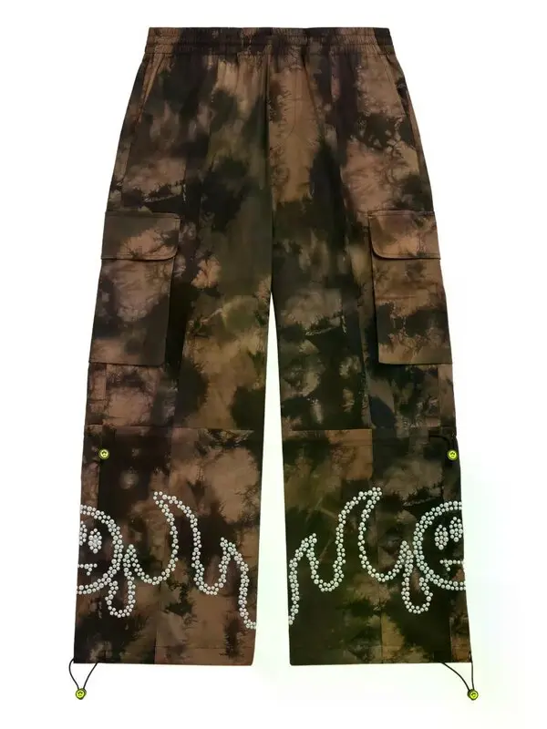BARROW Tie-dye Embellished Trousers