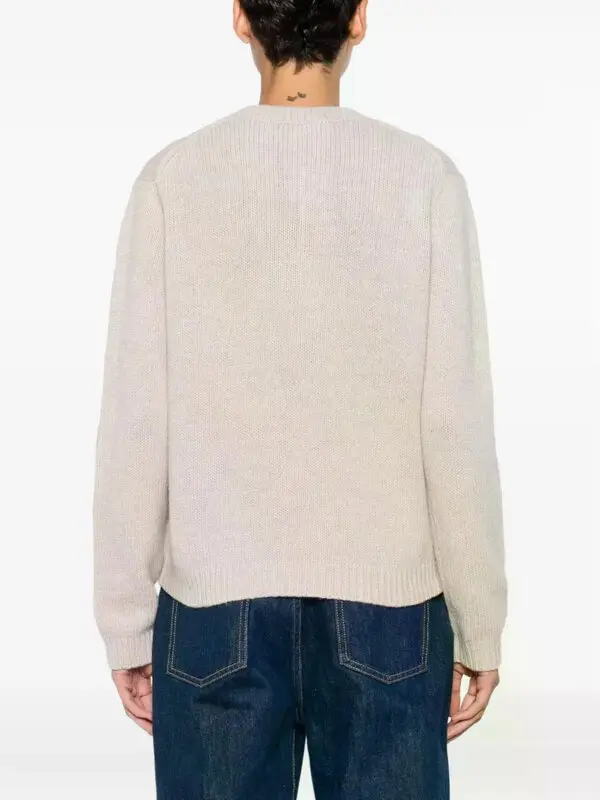 Maison Kitsuné Fox-motif Sweater - Neutrals