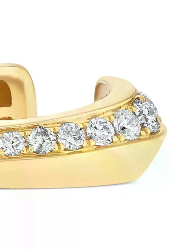 Lizzie Mandler 18kt Yellow Diamond Knife Edge Earring