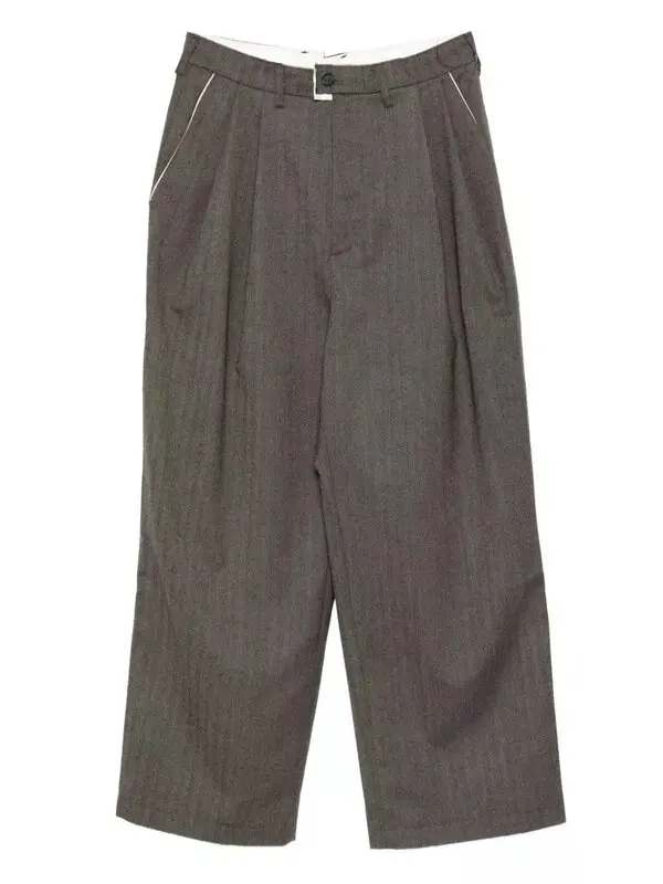 CAMIEL FORTGENS Herringbone Trousers