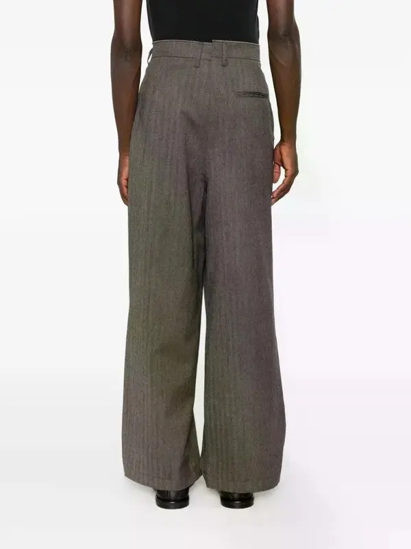 CAMIEL FORTGENS Herringbone Trousers