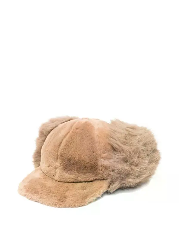 MOLLIOLLI Shearling Cap - Brown