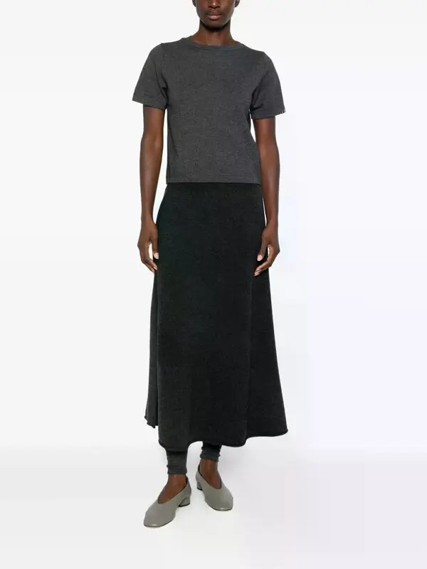 Extreme Cashmere High-waist Midi Skirt - Grey